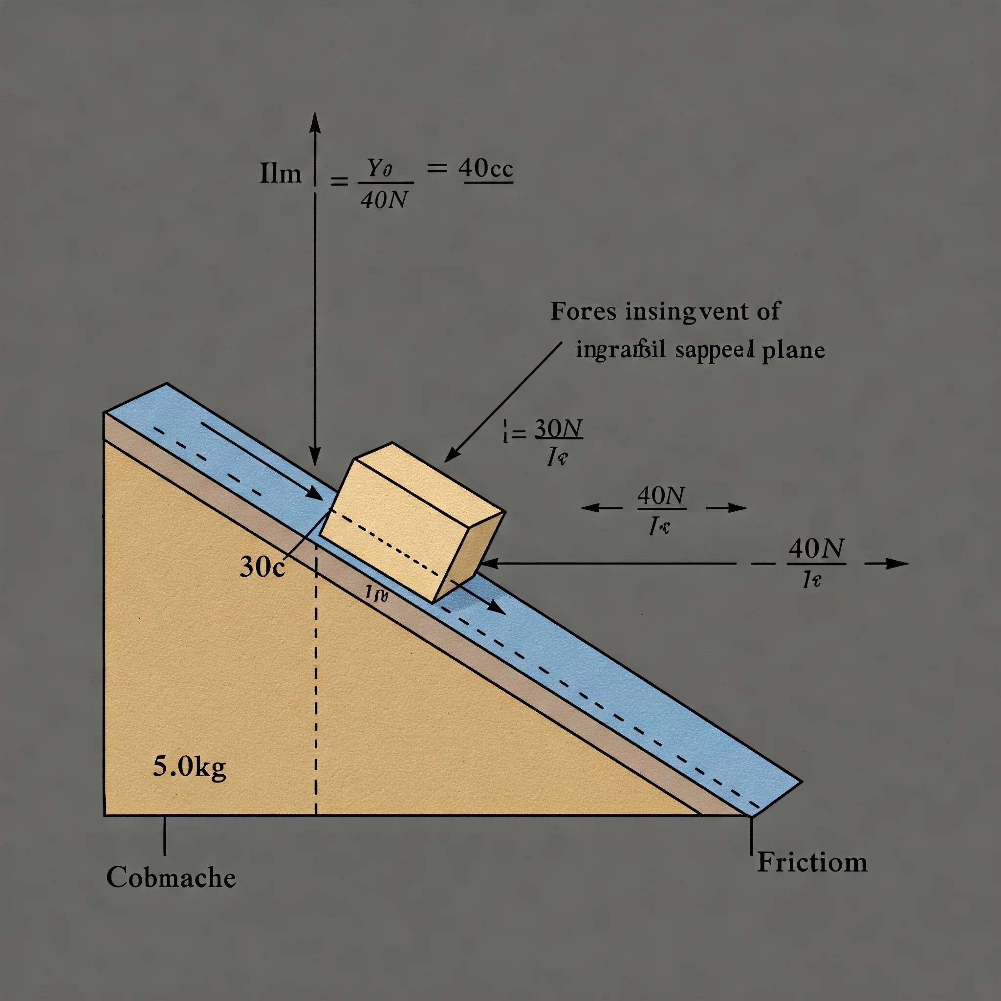 Application des Principes de Newton - Exercice corrigé