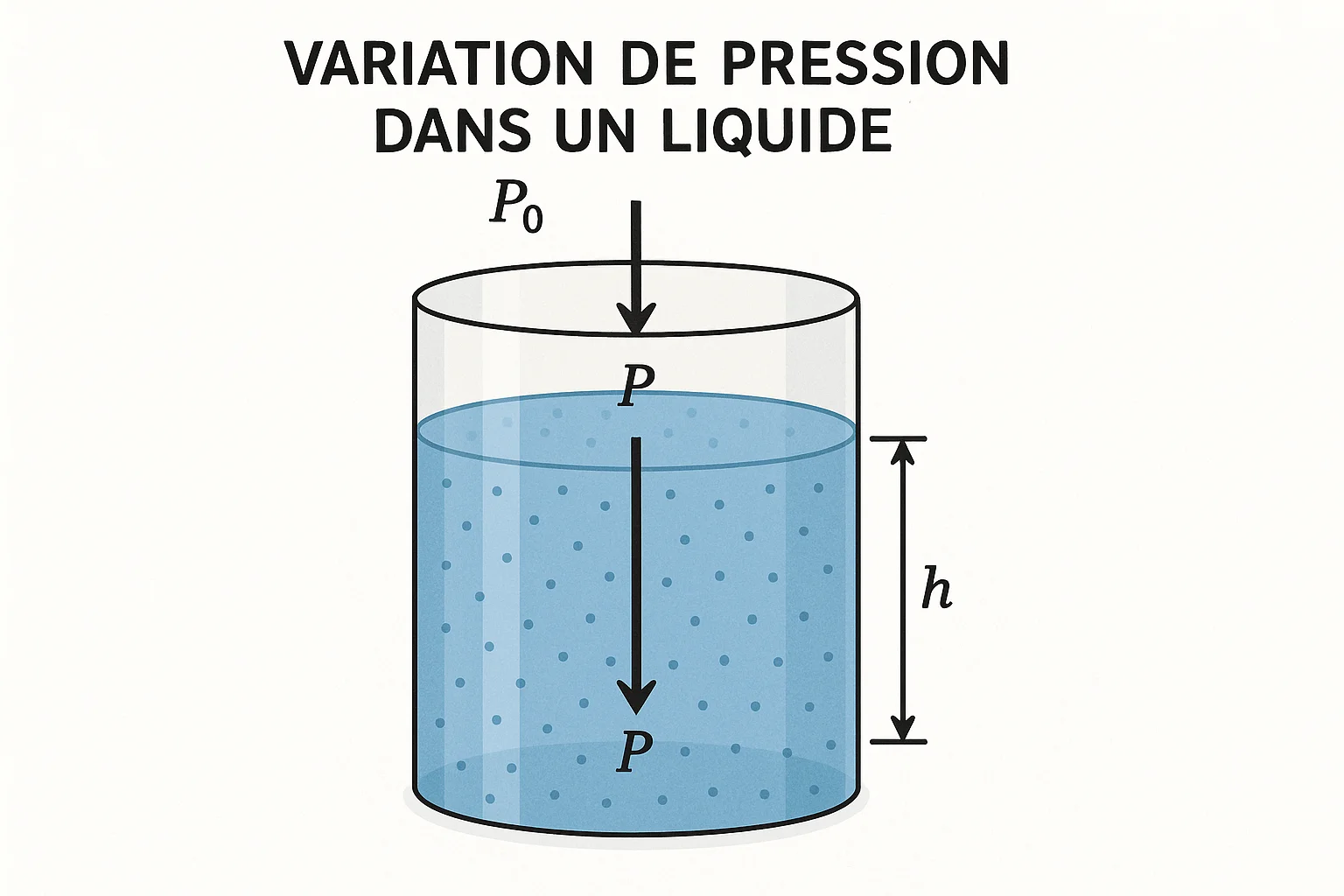 Étude de la Variation de Pression dans un Liquide - Exercice corrigé