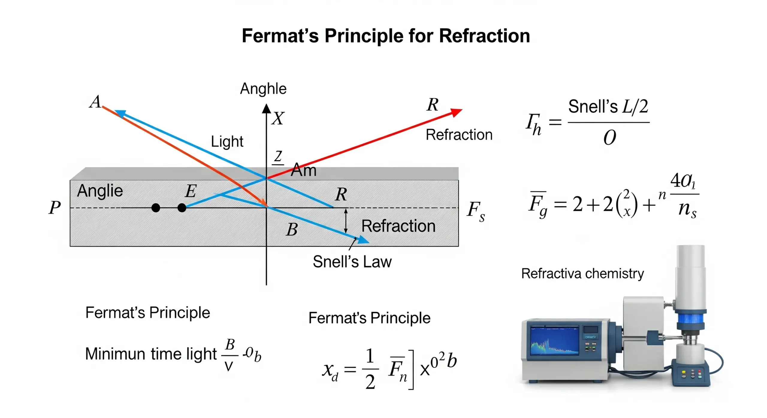 Principe de Fermat pour la Réfraction - Exercice Corrigé