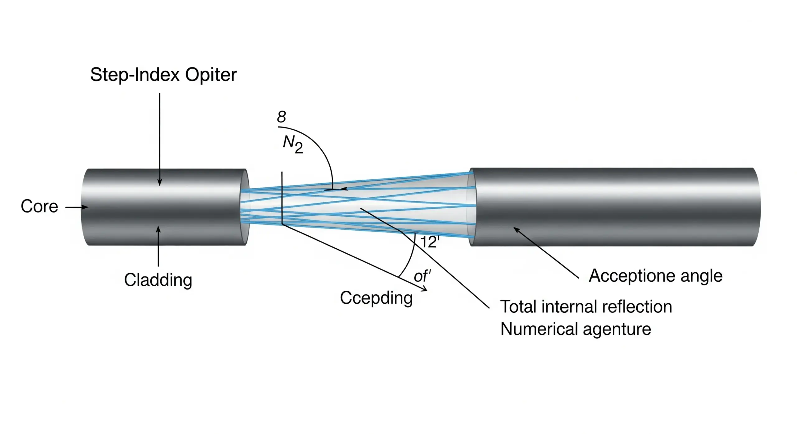 Dispersion Modale dans une Fibre Optique - Exercice corrigé